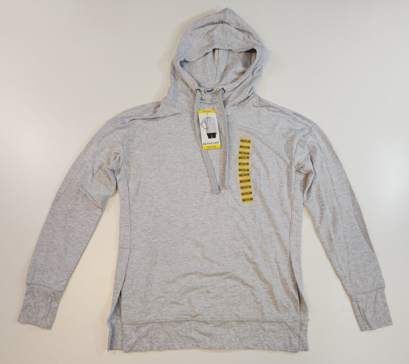 ACTIVE LIFE Women's Heather Gray Hooded Sweatshirt Size Medium M for ...