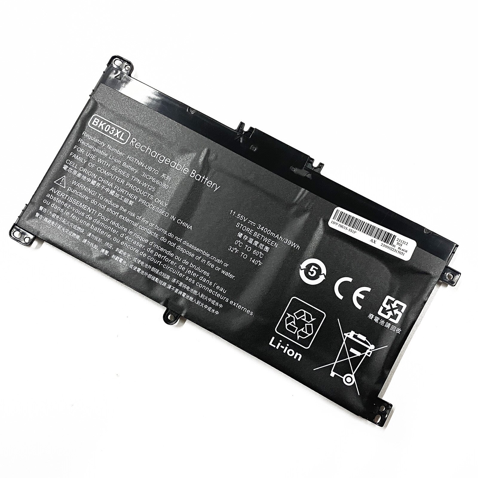 BK03XL Battery for HP Pavilion x360 14-BA106NE 14-BA112TU 14-BA130NS 14 ...