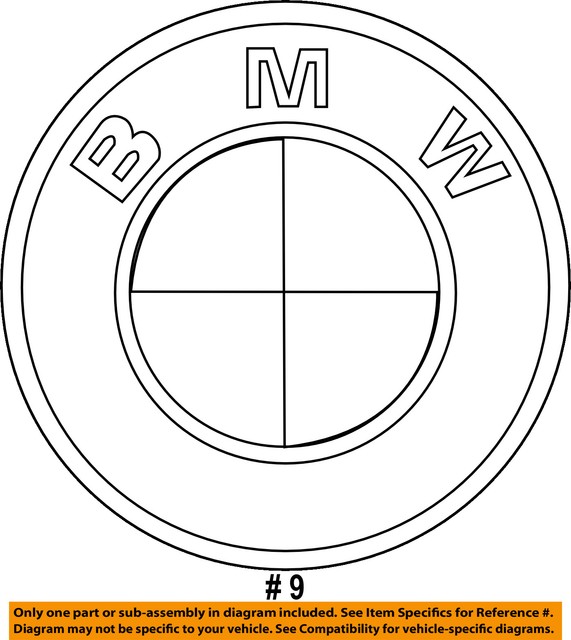 BMW 7 E65 Rear Trunk Emblem Badge 51147135356 OEM for sale online | eBay