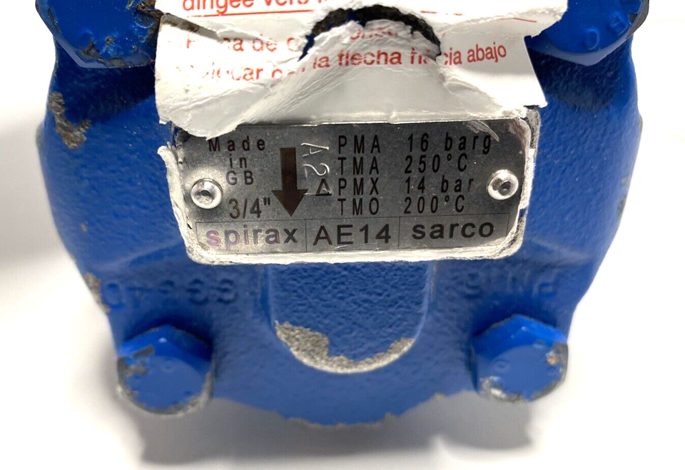 SPIRAX AE14 SARCO GGG40 PN16 Steam Trap 1444003 3/4" | eBay