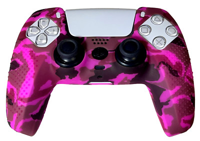 Silicone Cover For PS5 Controller Case Skin - Hot Pink Camo | eBay ...