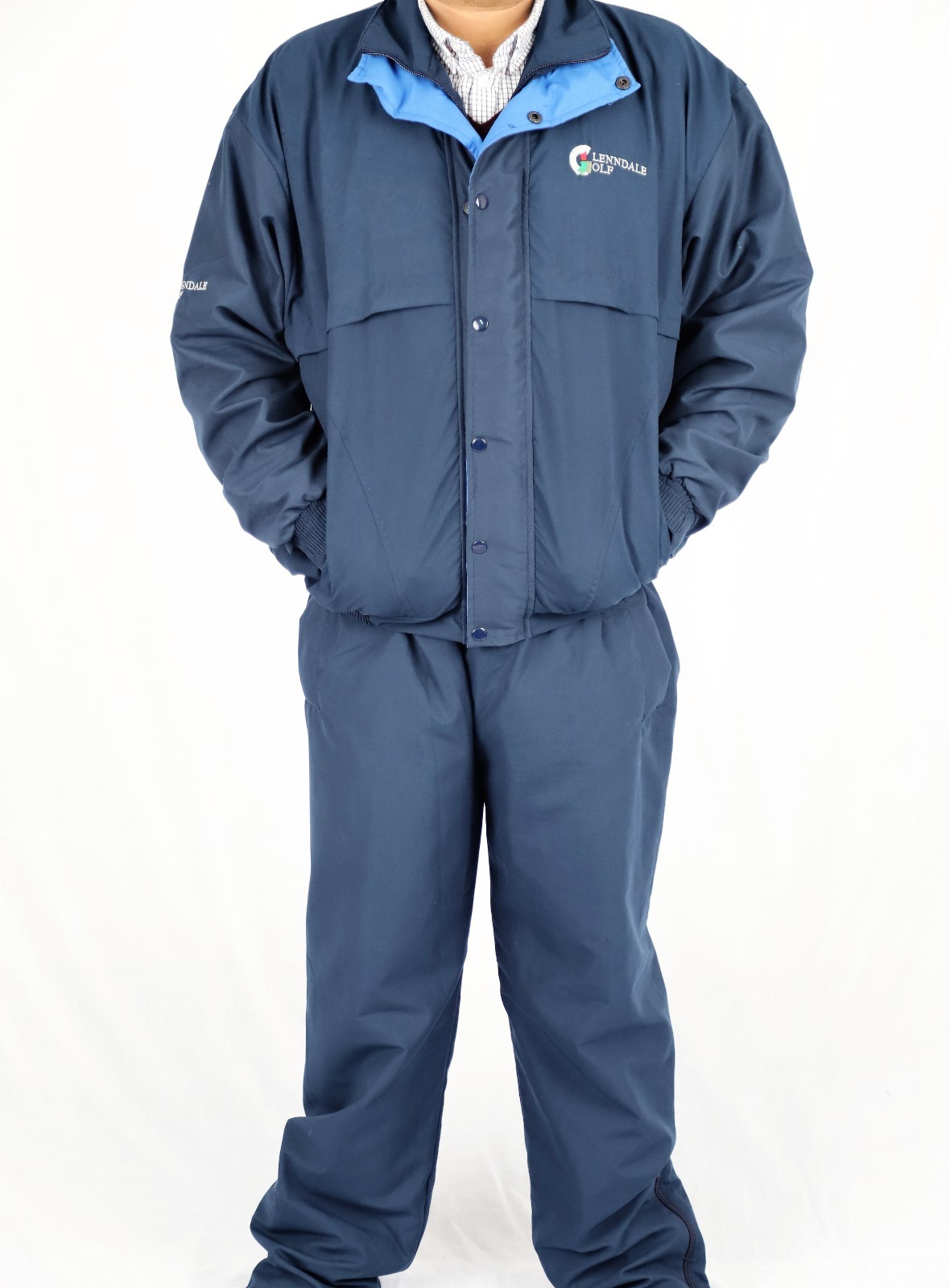 GLENNDALE MEN'S WATERPROOF GOLF SUIT JACKET & TROUSERS 100% Microfiber ...