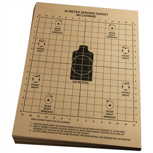 Military Issue 25 Meter Zeroing Target - USMC, Army Range Target (20 ...