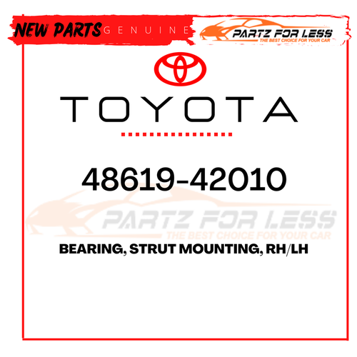 48619-42010 TOYOTA GENUINE BEARING, STRUT MOUNTING, RH/LH 4861942010 ...