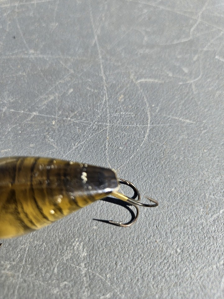 Vintage Storm Wiggle Wart Suspending Craw Pattern Good Lure Pre-Rapala ...