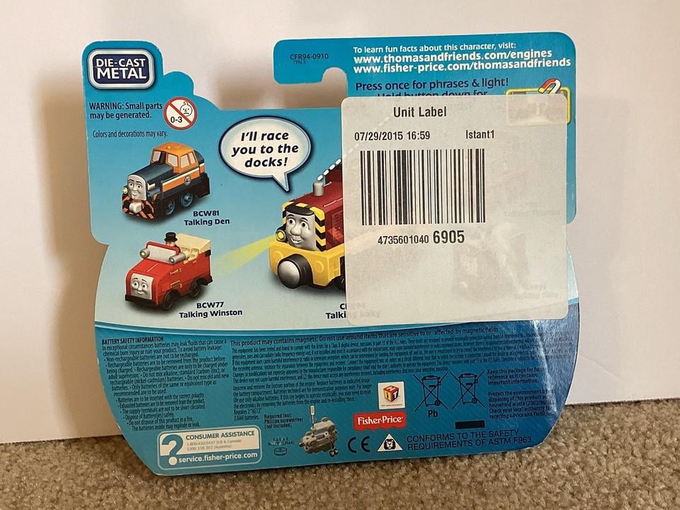 NEW Thomas Take-n-Play TALKING SALTY Die Cast Metal Train 2014 CFR94 ...