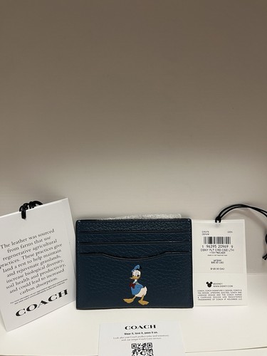 Coach X Disney Card Case In Regenerative Leather With Motif CR375 Color ...