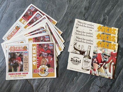 Big Lot 1983 & 1992 San Fran 49ers Pocket Schedule Football NFL George ...