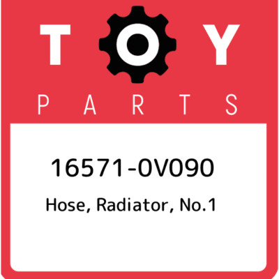 16571-0V090 Toyota Hose, radiator, no.1 165710V090, New Genuine OEM ...