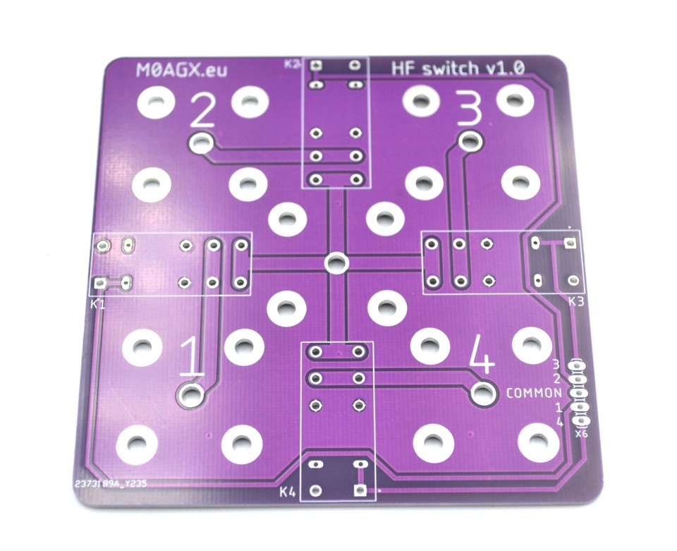 DIY KIT 4:1 with BOX remote antenna switch SO-239 Full KIT 1.8 - 60mhz ...