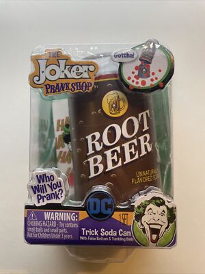 The Joker Prank Shop Root Beer Trick Soda Can Joke Prank Toy DC Comics ...