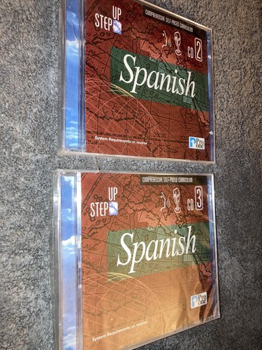 STEP UP SPANISH CD-ROM 2 & 3 Set/Lot - Brand New Sealed NOS Pro One ...