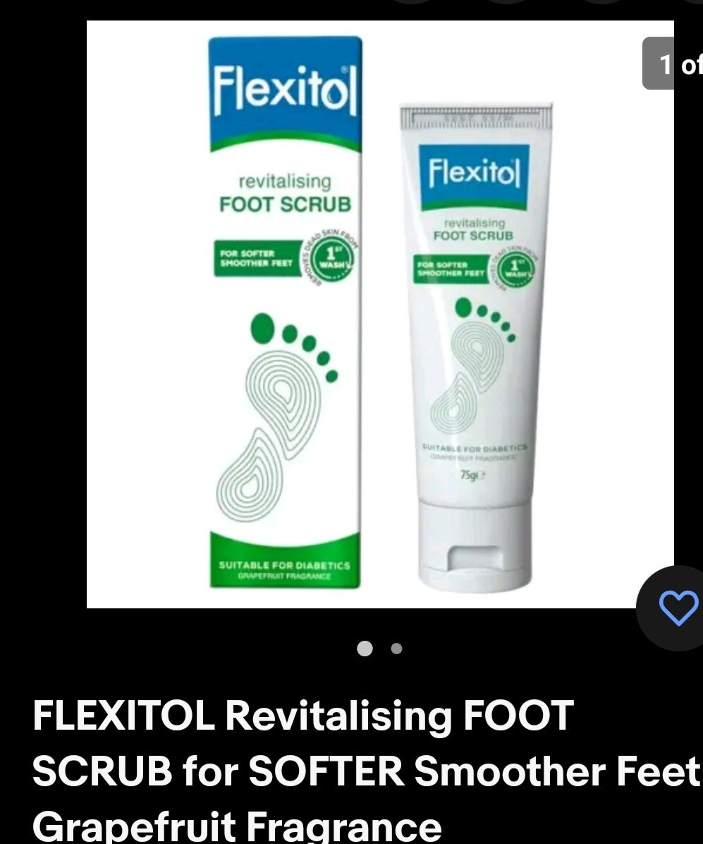 FLEXITOL Revitalising FOOT SCRUB for SOFTER Smoother Feet Grapefruit ...