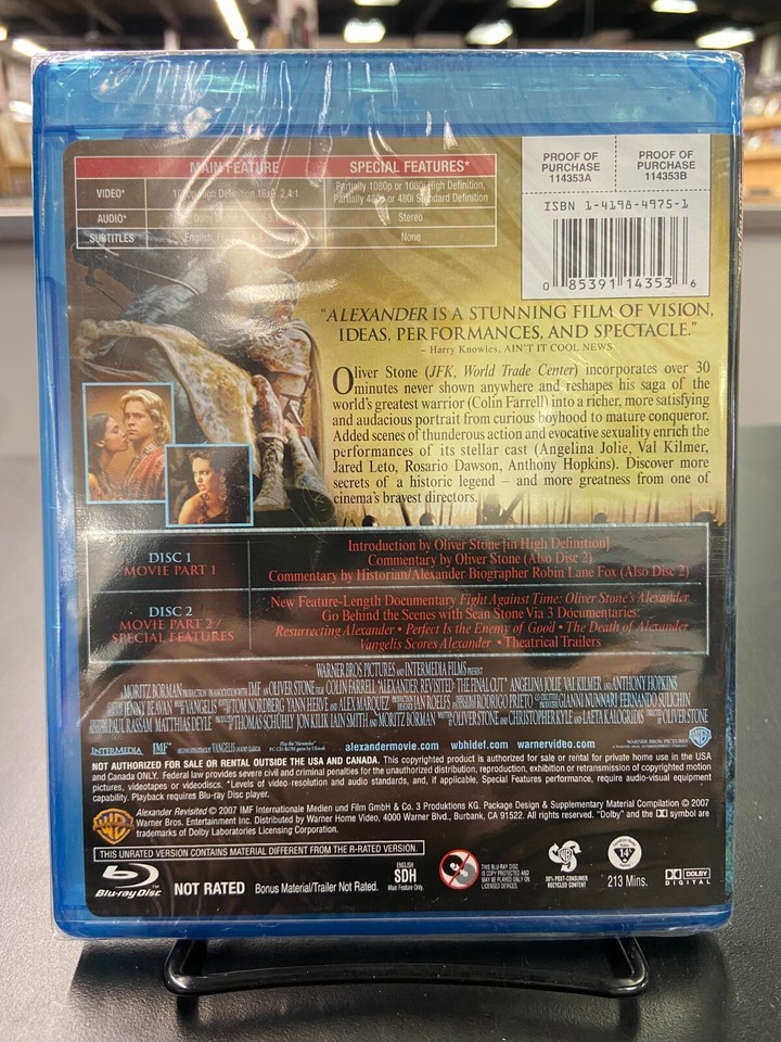 Alexander Revisited: Final Cut (Blu-ray Disc, 2007, 2-Disc Set ...