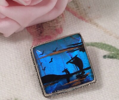 Antique Jewelry TLM Butterfly Sterling Silver Brooch Vintage Pin ...