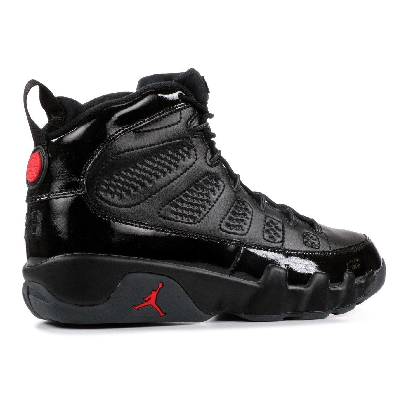AIR JORDAN 9 BRED BLACK UNIVERSITY RED PATENT OG BRAND NEW IN BOX SZ 11 ...