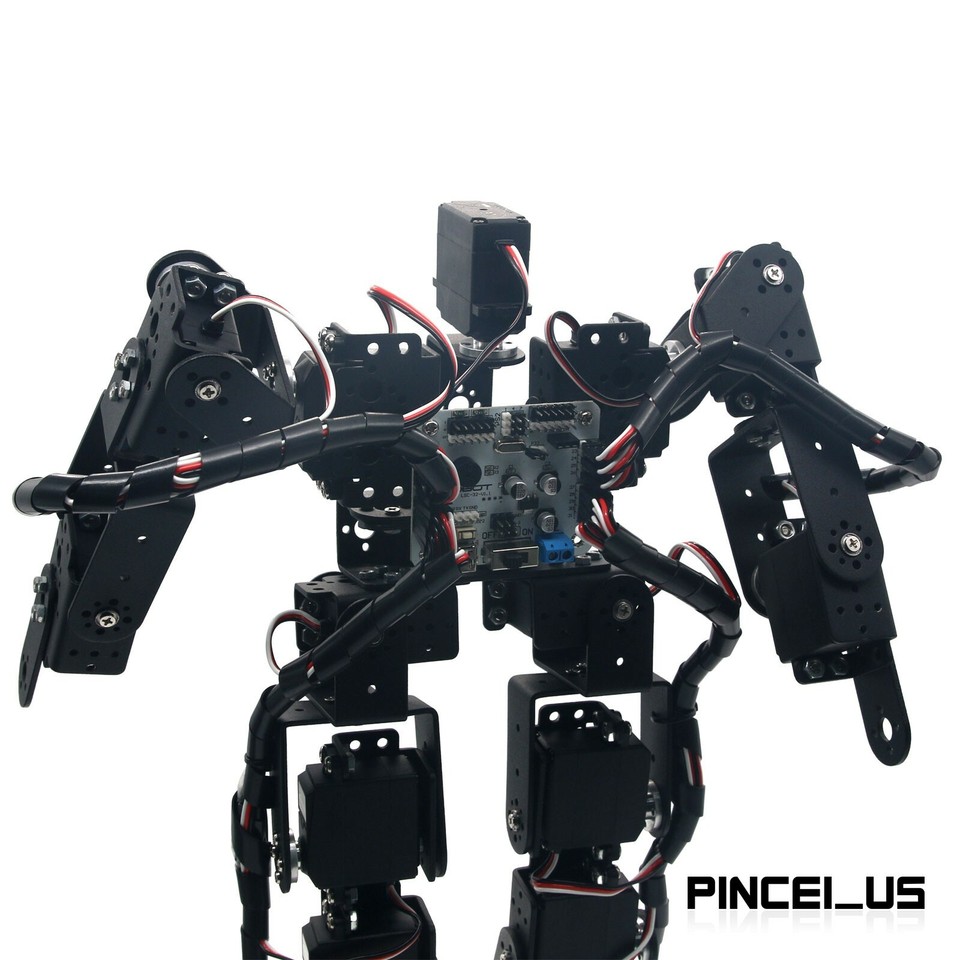 17DOF Biped Robot Educational Robot Kit w/ Servo Brackets Humanoid ...