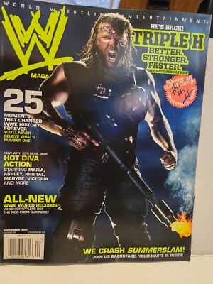 WWE magazine 2007 Sept HHH returns cover | eBay