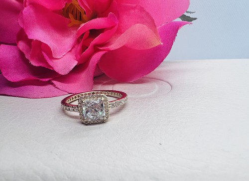 Pandora 14ct Gold Halo Timeless Elegance Ring #150188CZ Size 54 CZ 585 ...