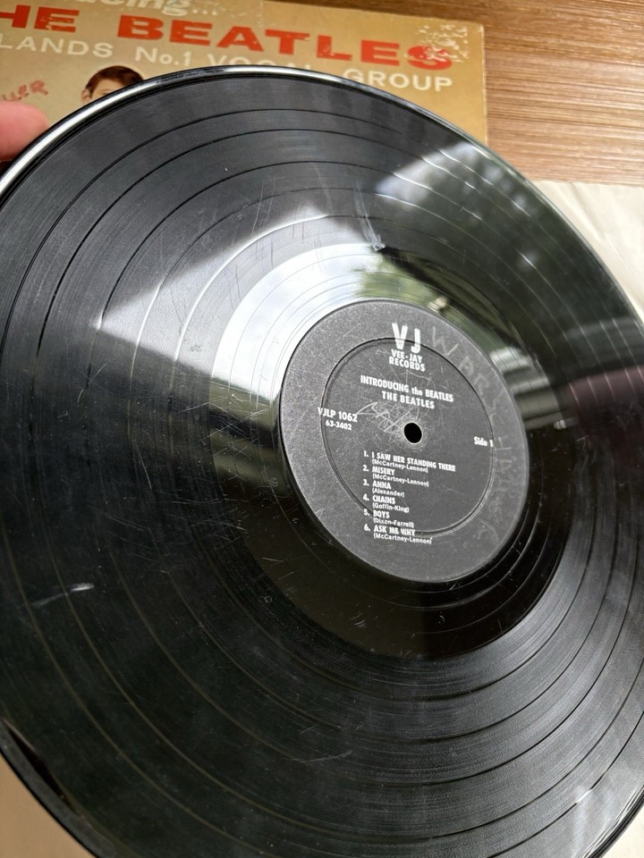 Introducing The Beatles LP Record 33 RPM Vee-Jay Records VJLP 1062 ...