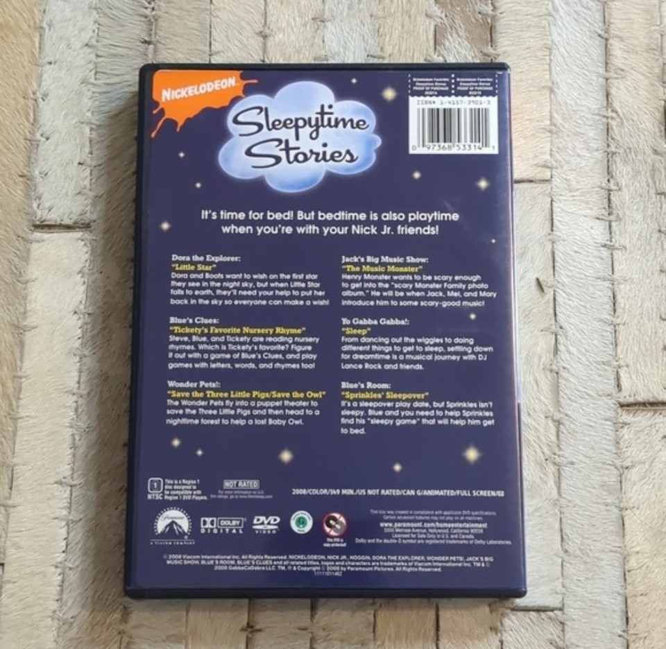Nickelodeon Nick Jr. Favorites: Sleepytime Stories 2008 English DVD ...