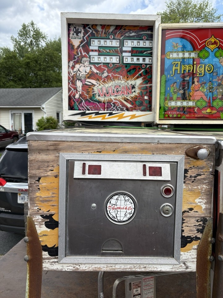 Vintage Pinball Machines Gottlieb Balley Vulcan Amigo | eBay