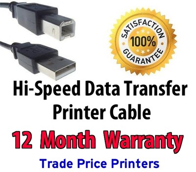 EXTRA LONG NEW UK USB Lead Cable For HP Photosmart Printers Please ...