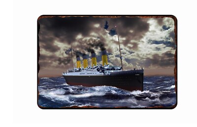 Titanic Art Painting All Metal Tin Sign 8 x 12 | eBay