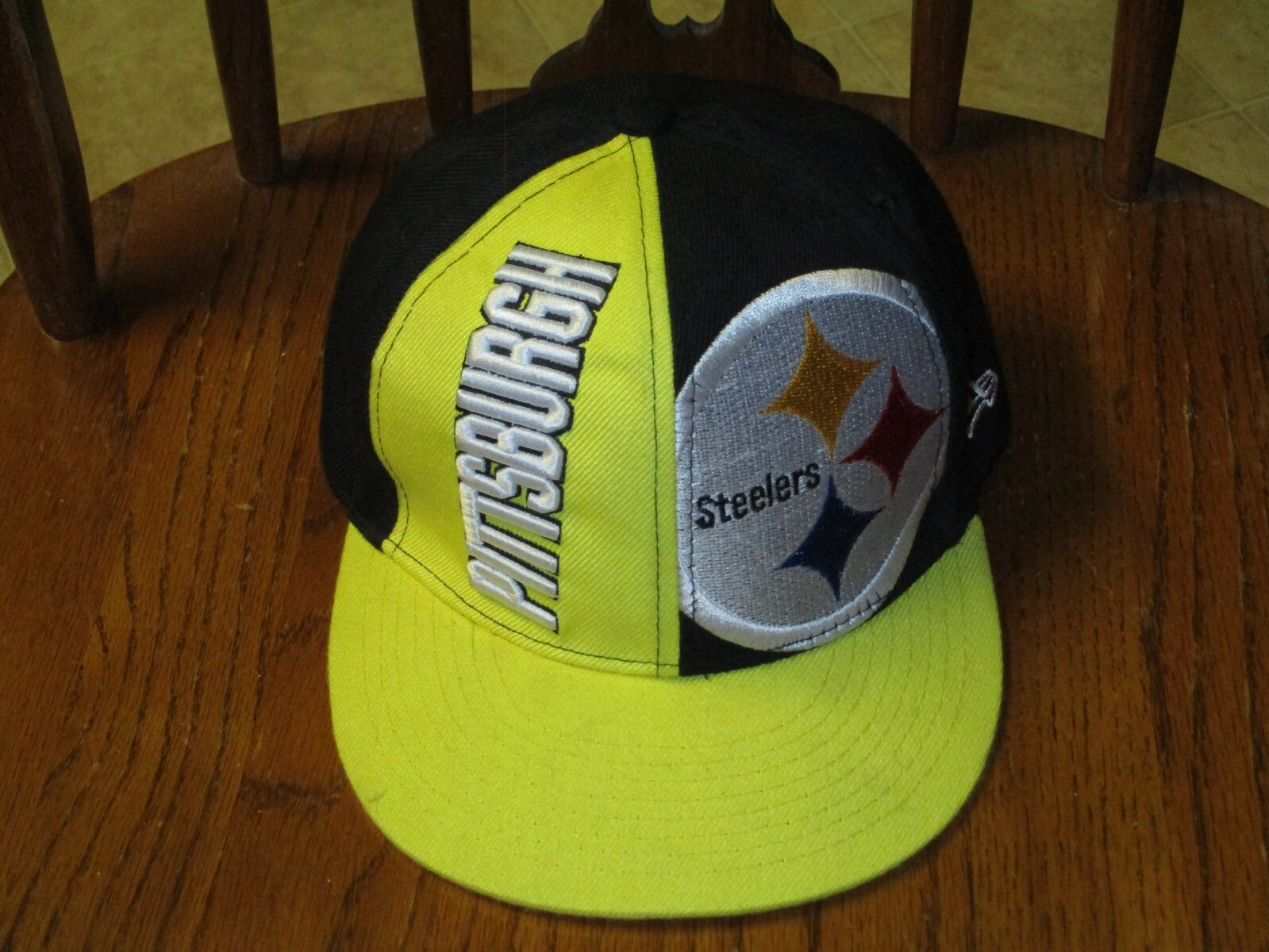 Vintage New Era Pittsburgh Steelers Graffiti Adjustable Snapback Hat NF ...