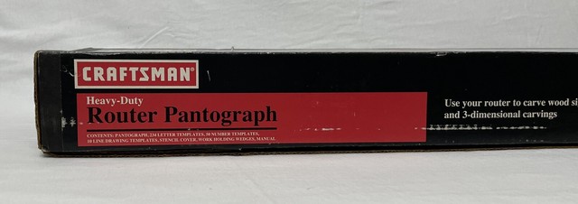 Craftsman Router Pantograph Kit 25187 With Stencils for sale online | eBay