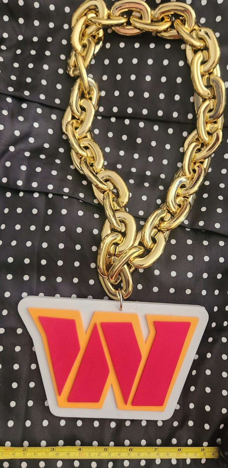 Washington Commanders Oversized NFL Fan Chain Necklace Foam | eBay