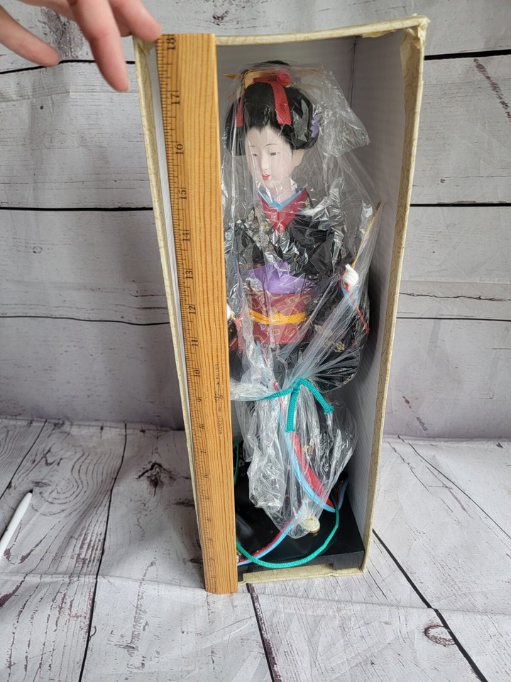 Chinese Traditional Handicraft Qing Dynasty Silk Doll 16 3/4" In Box ...