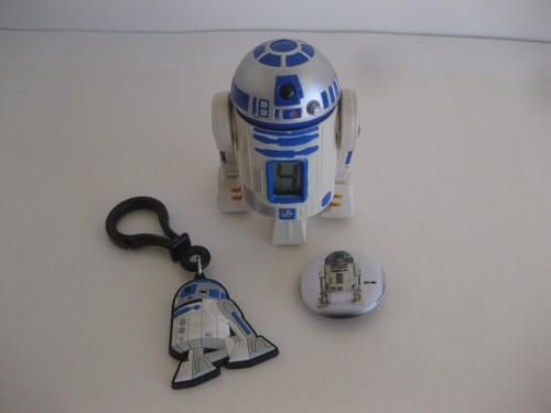 Star Wars R2D2 Talking Figure Pinback Button Key Chain ( Lot of 3 ) | eBay