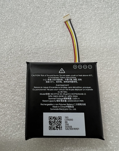 NQ STYLE AC (DUAL IC) NEW Original Battery 6000mAh 3.6V MPN:GS24 1ICP10 ...