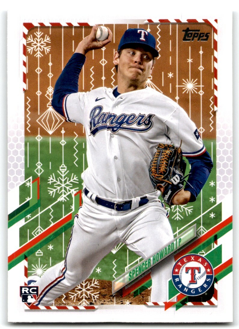 2021 TOPPS HOLIDAY SPENCER HOWARD RC TEXAS RANGERS #HW159 | eBay