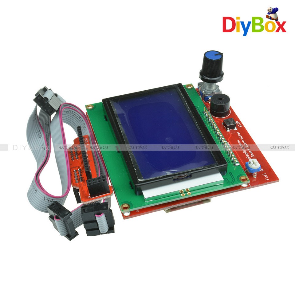 RAMPS 1.4 Reprap Mendel 12864 Display LCD 3D Printer Controller ...