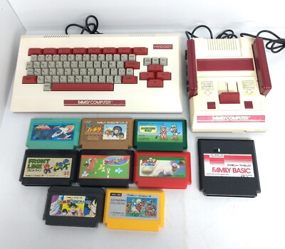 Nintendo Family Basic Keyboard HVC-007 bundle Japanese Famicom console ...