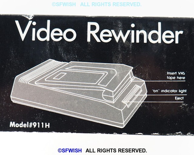 VHS Video Cassette Tape VCR Rewinder with Original Box Model# 911H for ...
