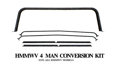 HMMWV 4 Door Soft Top KIT Conversion Kit M998 , C-Pillar, Bows, Rails ...