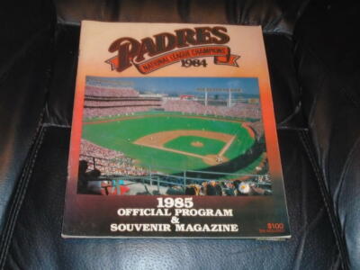 1985 SAN DIEGO PADRES BASEBALL PROGRAM VS DODGERS UN-SCORED EX-MINT | eBay
