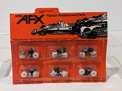 Aurora AFX Magnatraction Wheel Sets Original Packaging 6 sets NOS | eBay