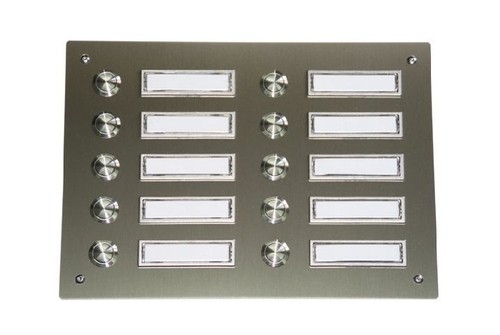 10 Fach Klingelplatte Türstation Klingelanlage V2A NEU | eBay