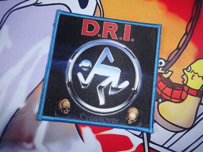 D.R.I Patch Thrash Metal Blue Border DRI | eBay