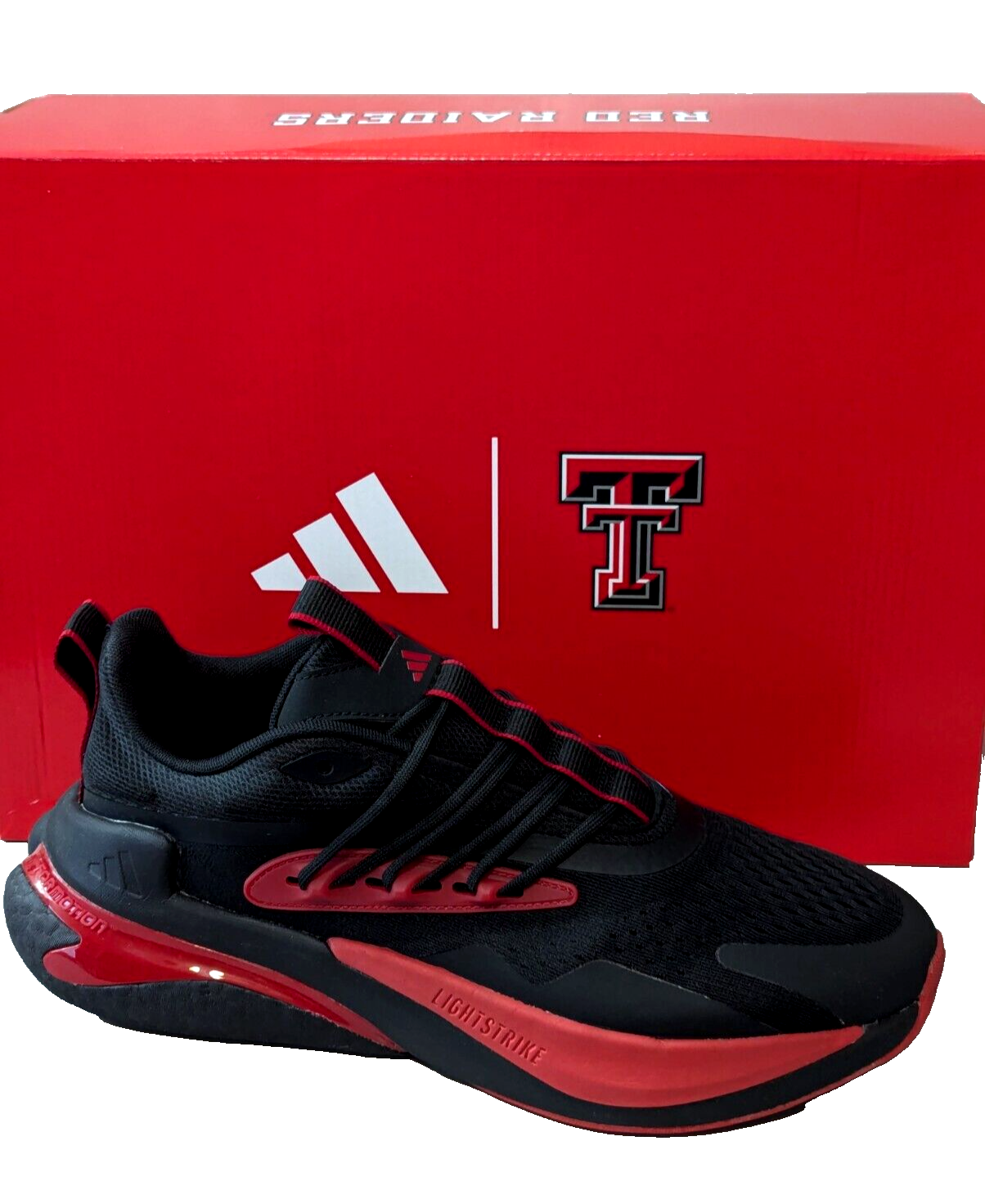 adidas AlphaBoost V2 Texas Tech Red Raiders Shoes Mens 9.5 Black IH3884 ...