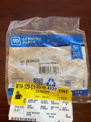 Genuine GM Engine Oil Cooler Outlet Pipe Seal 25194222 | eBay