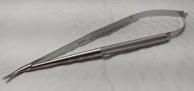 V. Mueller CH07460 Jacobson Micro Scissors, Sharp fine tips, Angled 25 ...