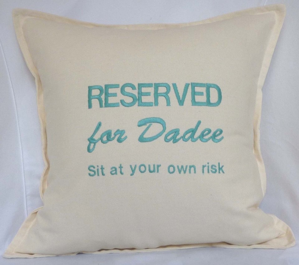 Reserved for NAME Personalised embroidered Keepsake BOY GIRL Adult Kids ...
