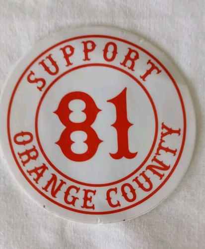 81 Hell's Angels Orange County Support Decal/Sticker Officially ...
