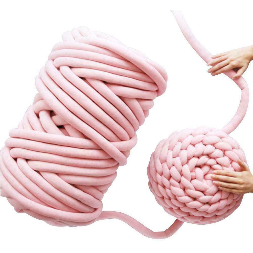 Chunky Wool Yarn Super Soft Thick Bulky Arm Knitting Roving Crocheting ...