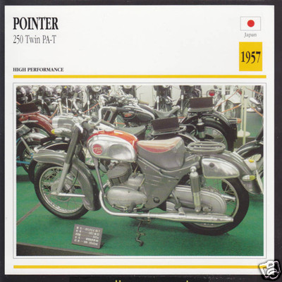 1957 Pointer 250cc Twin PA-T (247cc) Japan Bike Motorcycle Photo Spec ...